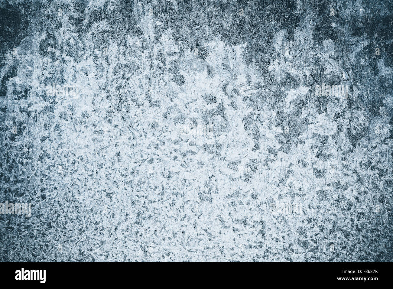Ice texture on frozen window Stock Photo - Alamy