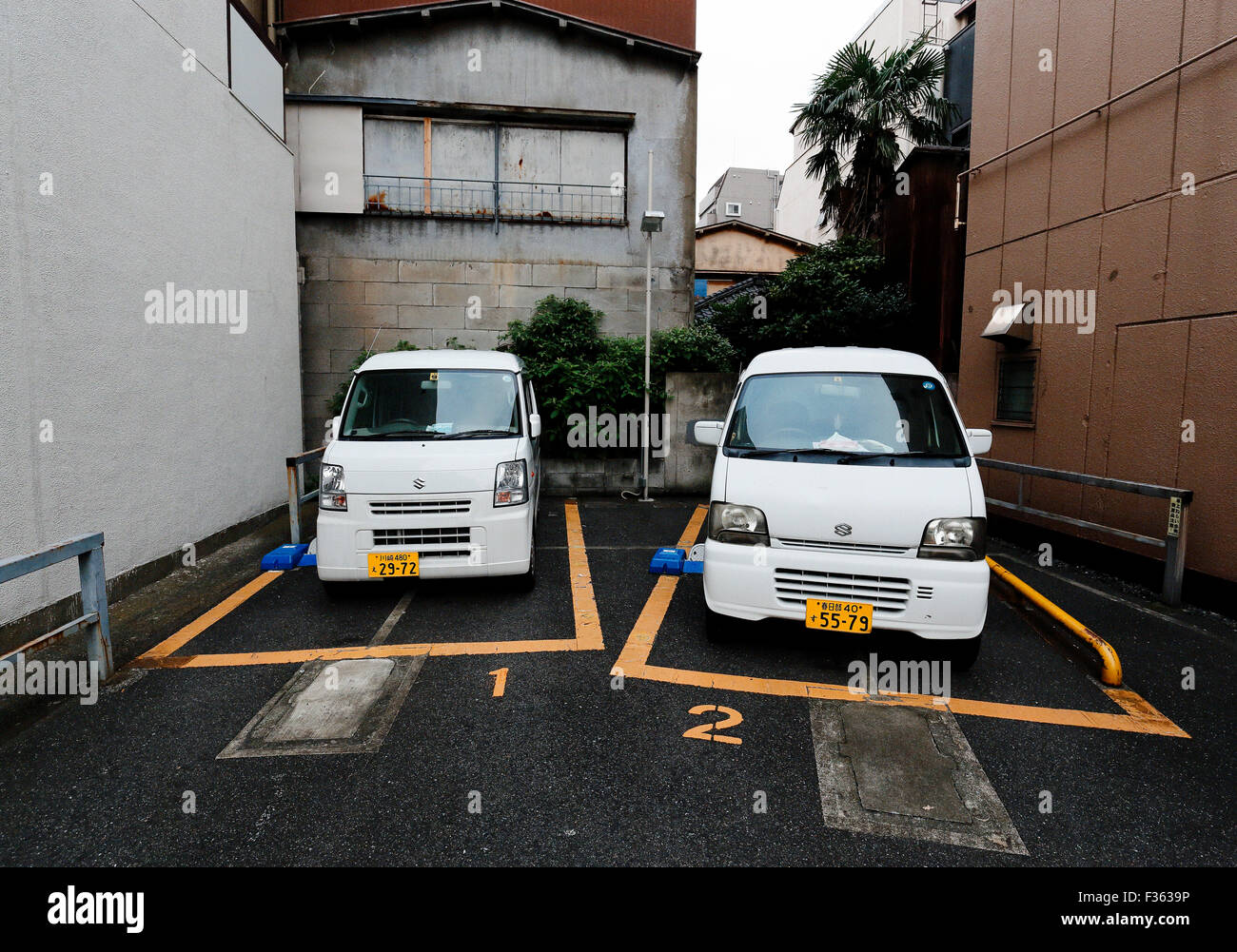 Tokyo parking space Stock Photo - Alamy