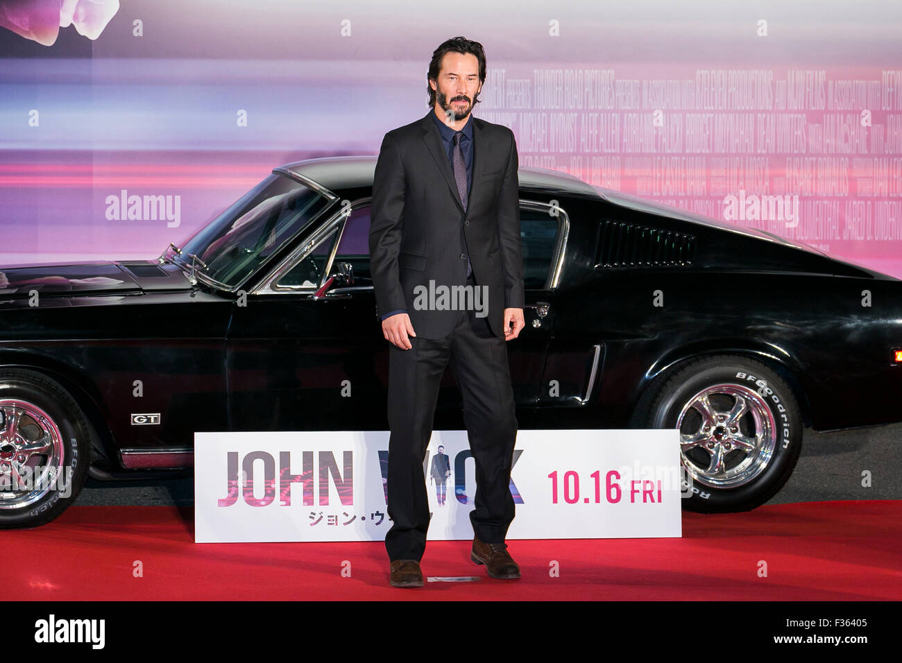 Tokyo, Japan. 30th September, 2015. Canadian actor Keanu Reeves poses ...
