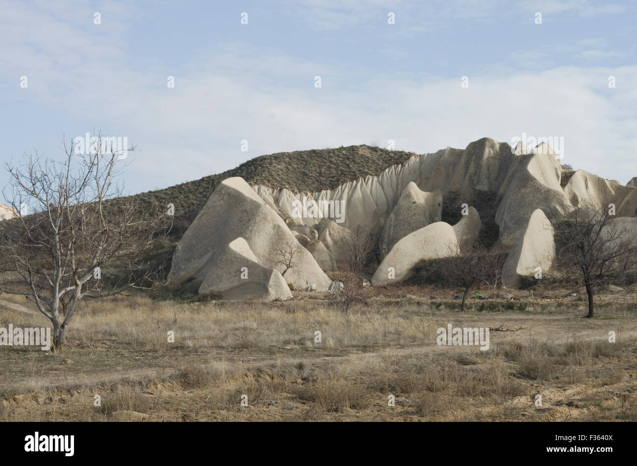 Beautifully surreal landscape in Cappadocia, Central Anatolia, Turkey ...
