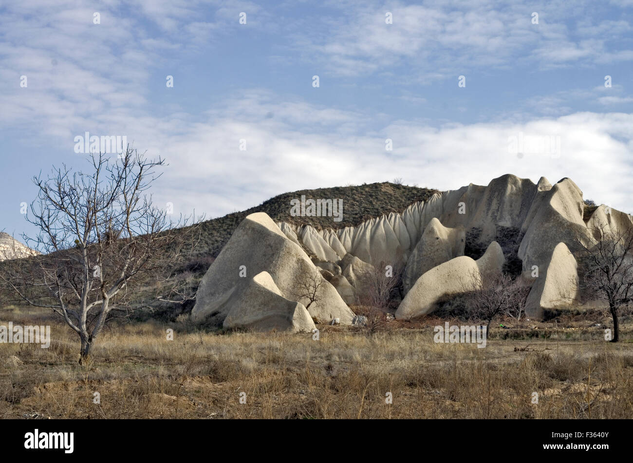 Beautifully surreal landscape in Cappadocia, Central Anatolia, Turkey ...