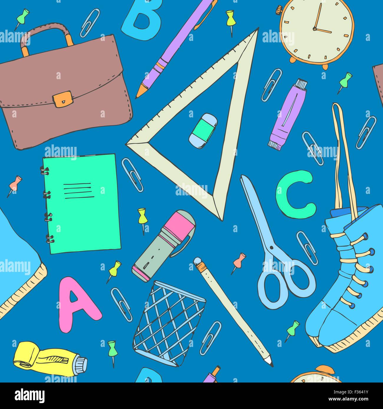 Hand drawn school symbols Stock Vector Image & Art - Alamy