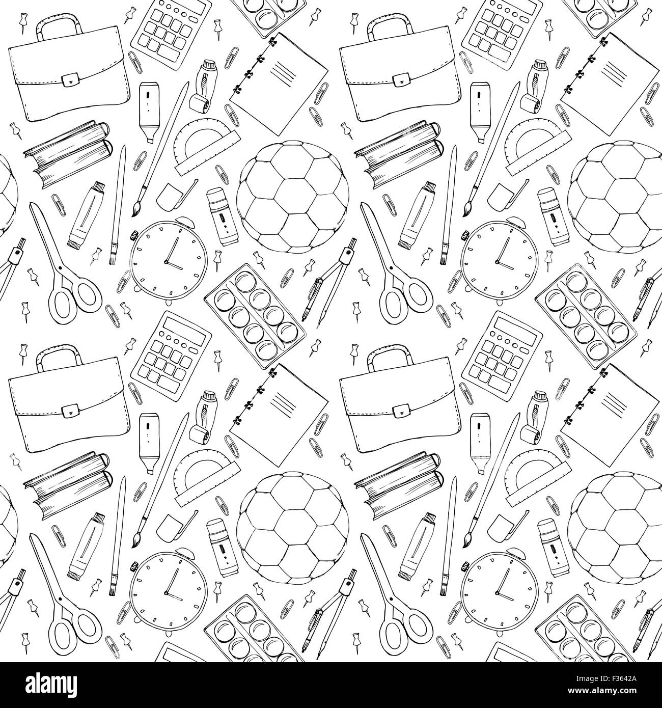 Hand drawn school symbols Stock Vector Image & Art - Alamy