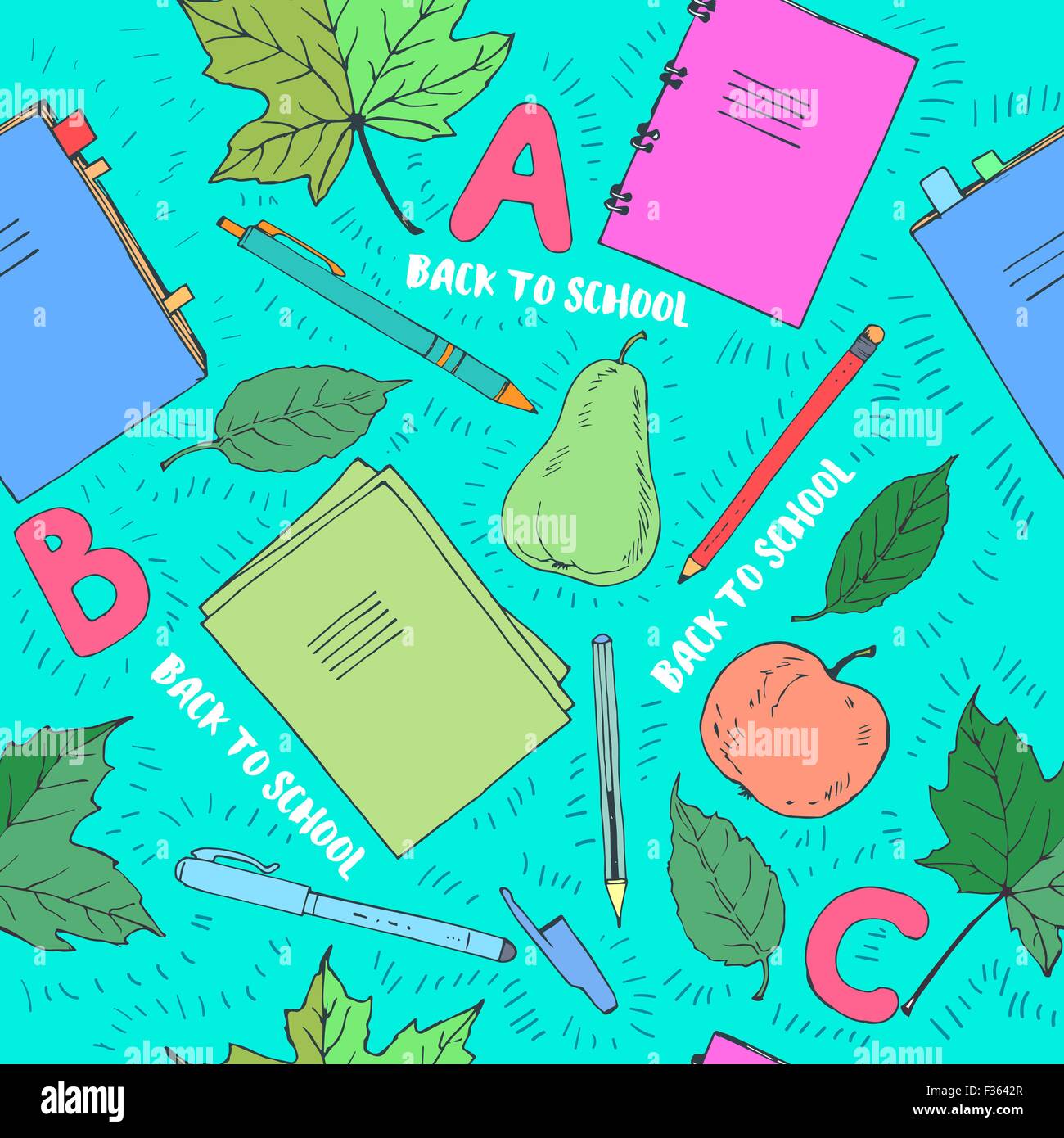 Hand drawn school symbols Stock Vector Image & Art - Alamy