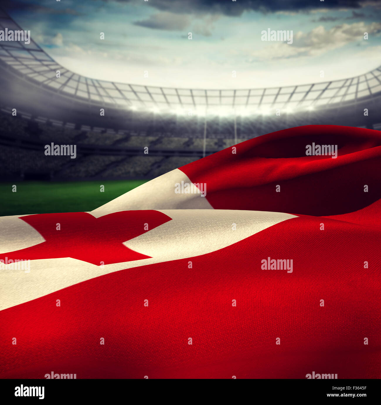 Composite image of waving tonga flag Stock Photo - Alamy