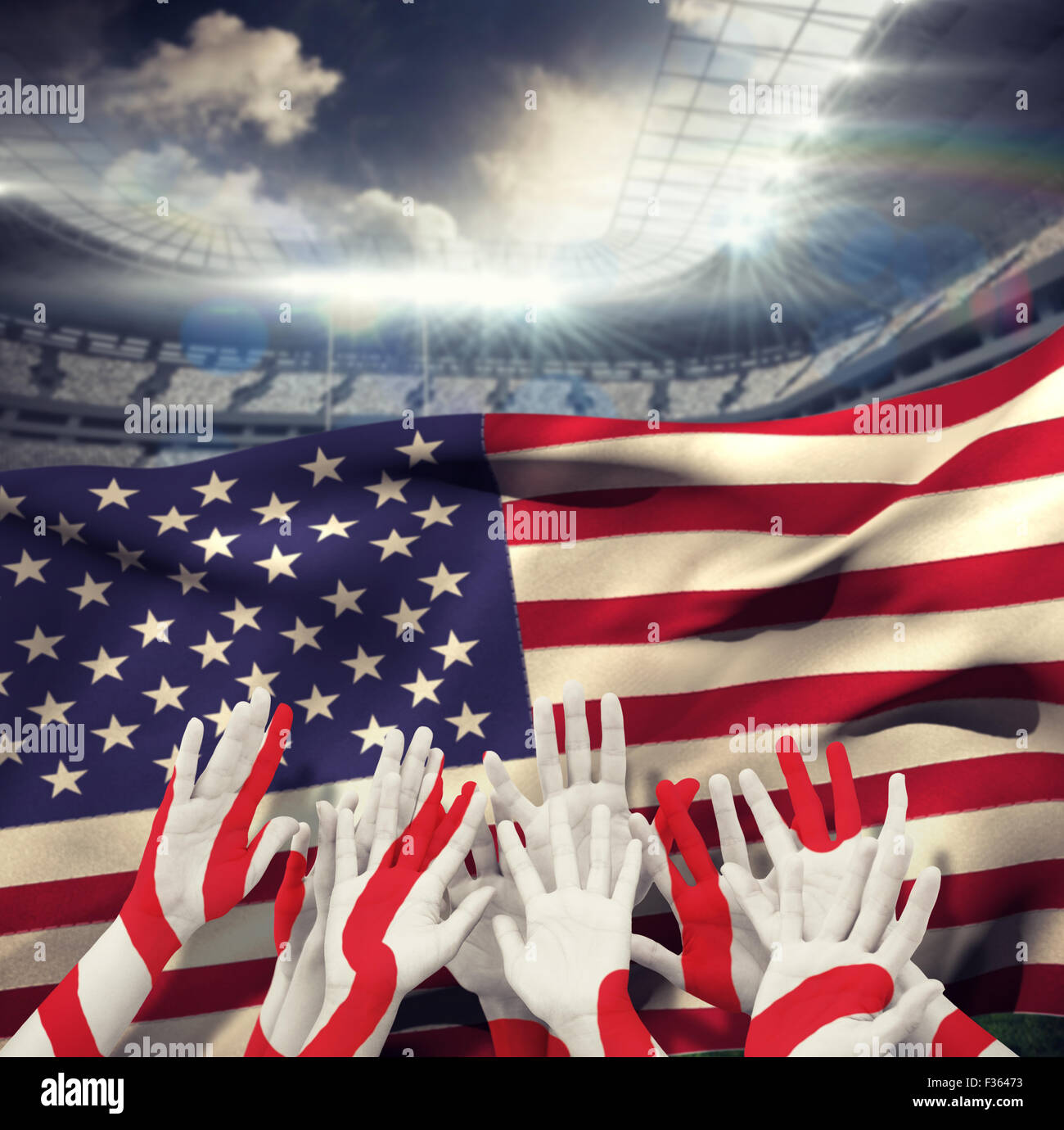 American flag digital composite hi-res stock photography and images - Alamy