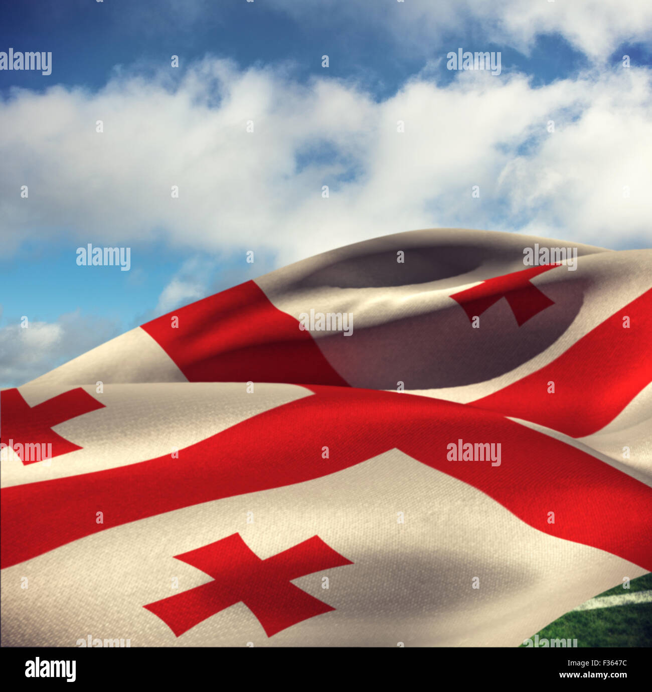 Georgia flag hi-res stock photography and images - Alamy