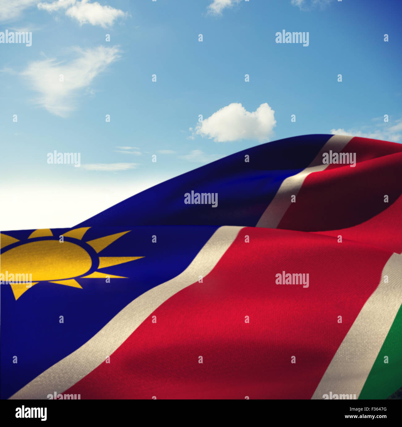 Namibia flag hi-res stock photography and images - Alamy
