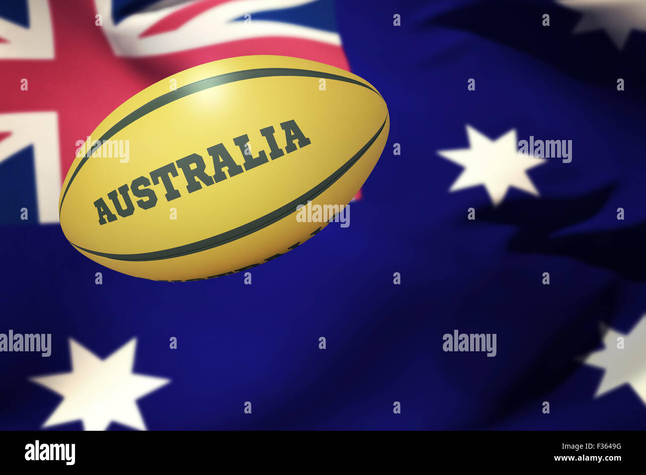 Composite image of australia rugby ball Stock Photo - Alamy