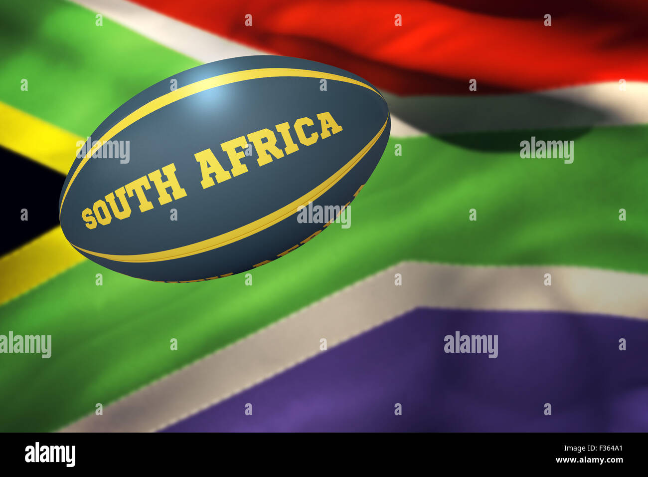 Composite image of south africa rugby ball Stock Photo - Alamy