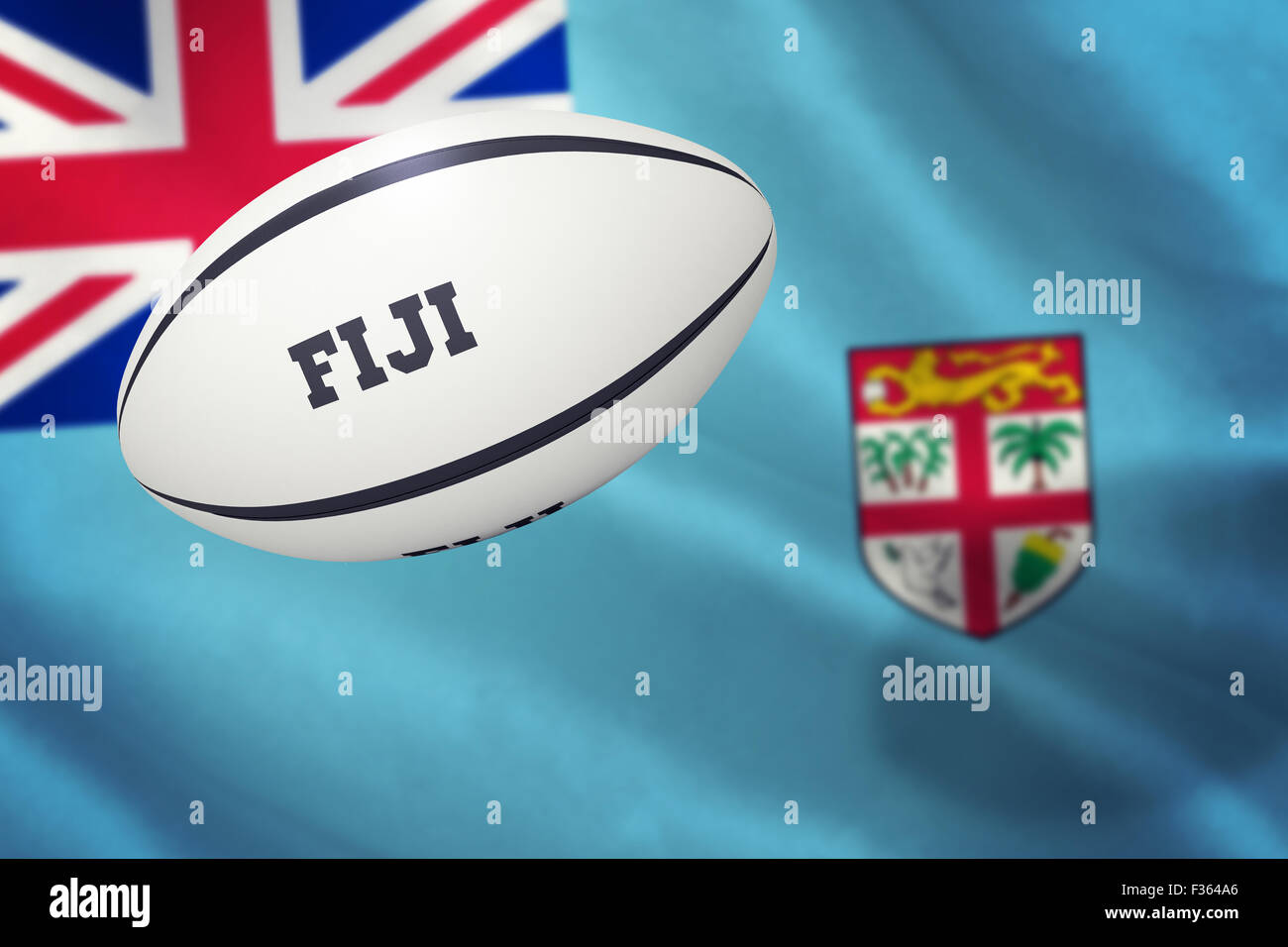 Composite image of fiji rugby ball Stock Photo - Alamy