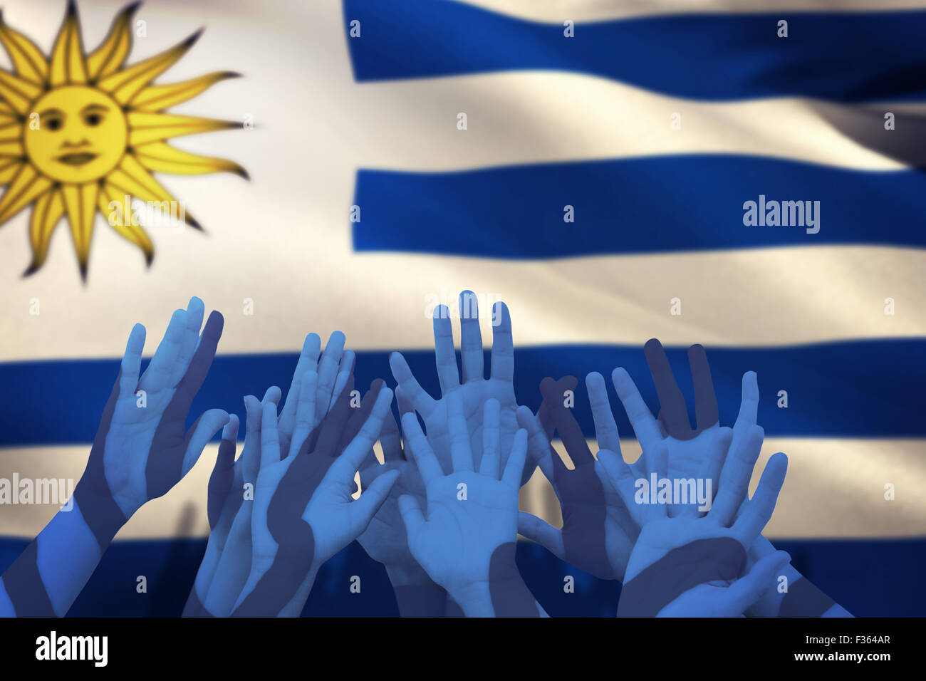 People raising hands hi-res stock photography and images - Alamy