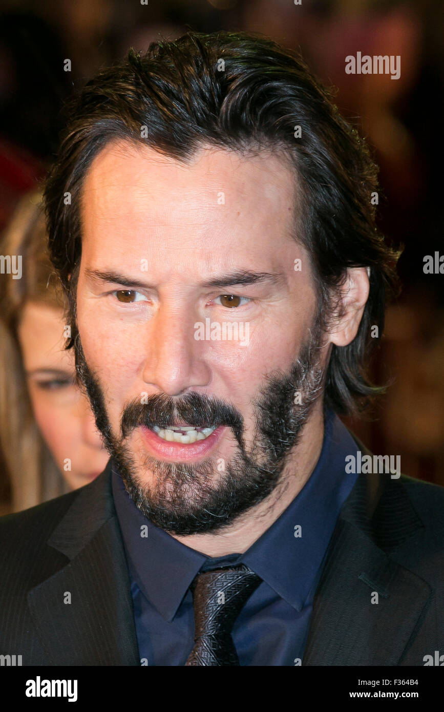 Tokyo, Japan. 30th September, 2015. Canadian actor Keanu Reeves attends ...