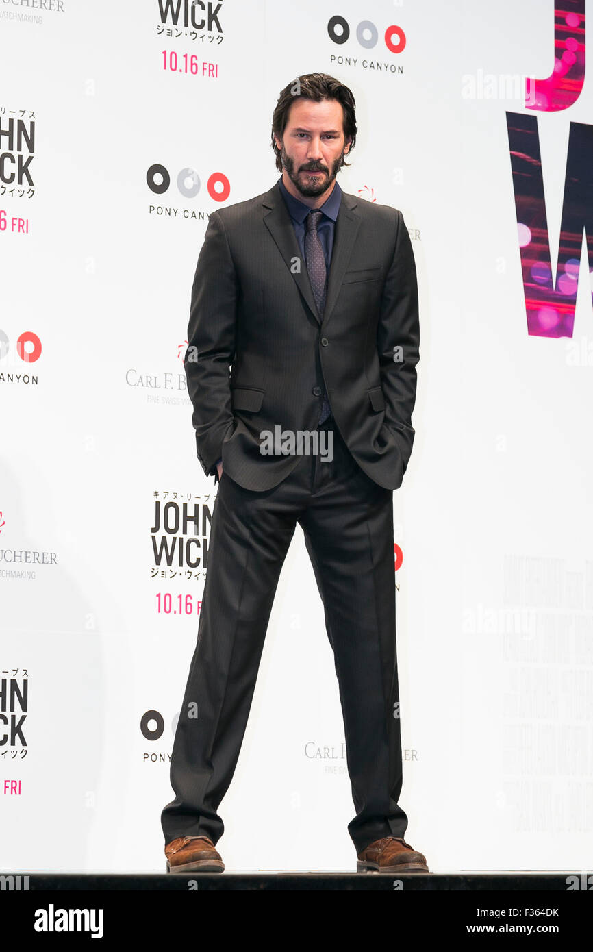 Tokyo, Japan. 30th September, 2015. Canadian actor Keanu Reeves attends ...