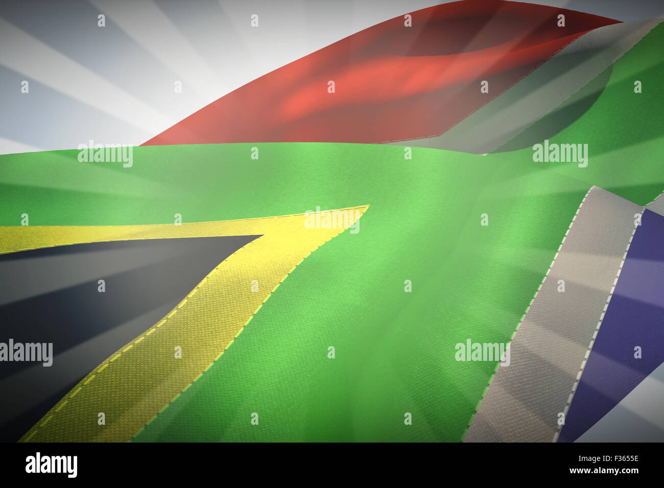 Flag of south africa waving hi-res stock photography and images - Alamy