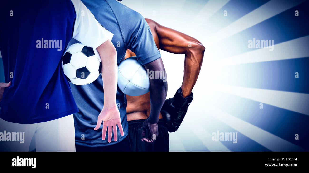 Composite image of fit people Stock Photo - Alamy