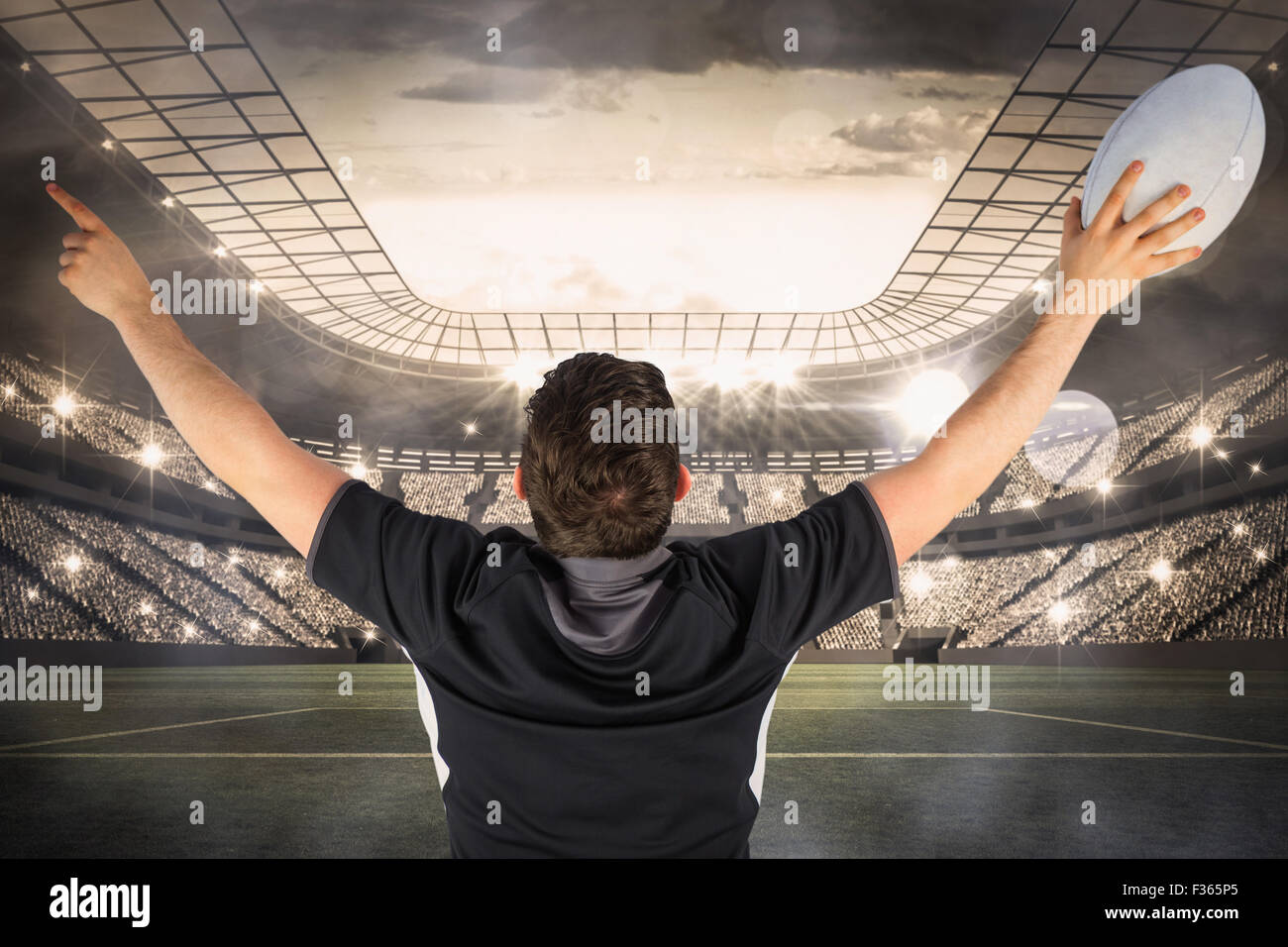Soccer player back view hi-res stock photography and images - Alamy