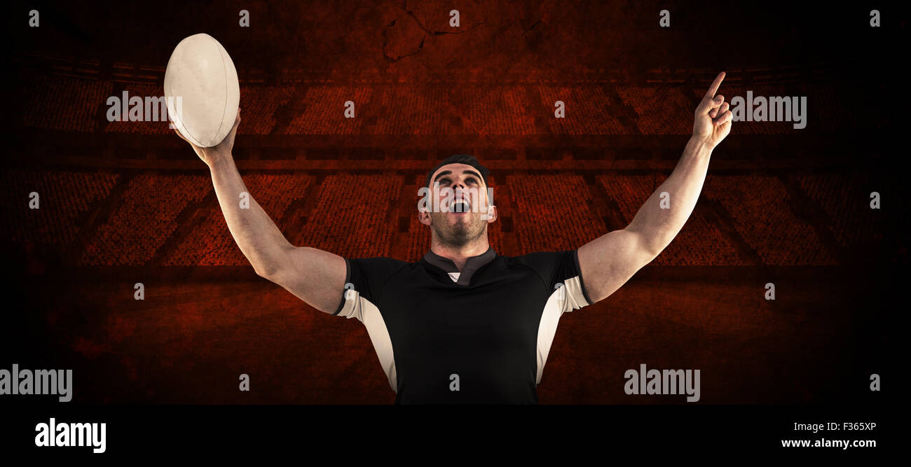 Rugby crowd cheering hi-res stock photography and images - Alamy