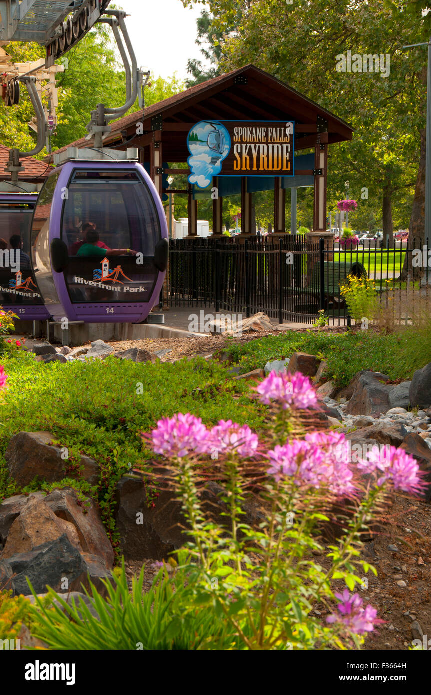 Spokane Falls Skyride, Riverfront Park, Spokane, Washington Stock Photo ...