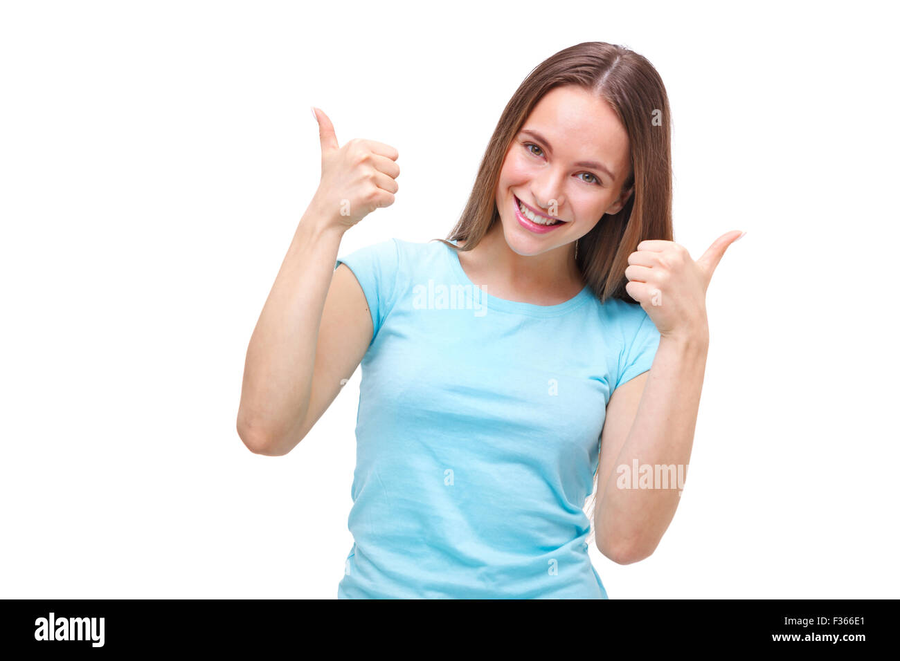 Lady thumbs up hi-res stock photography and images - Alamy