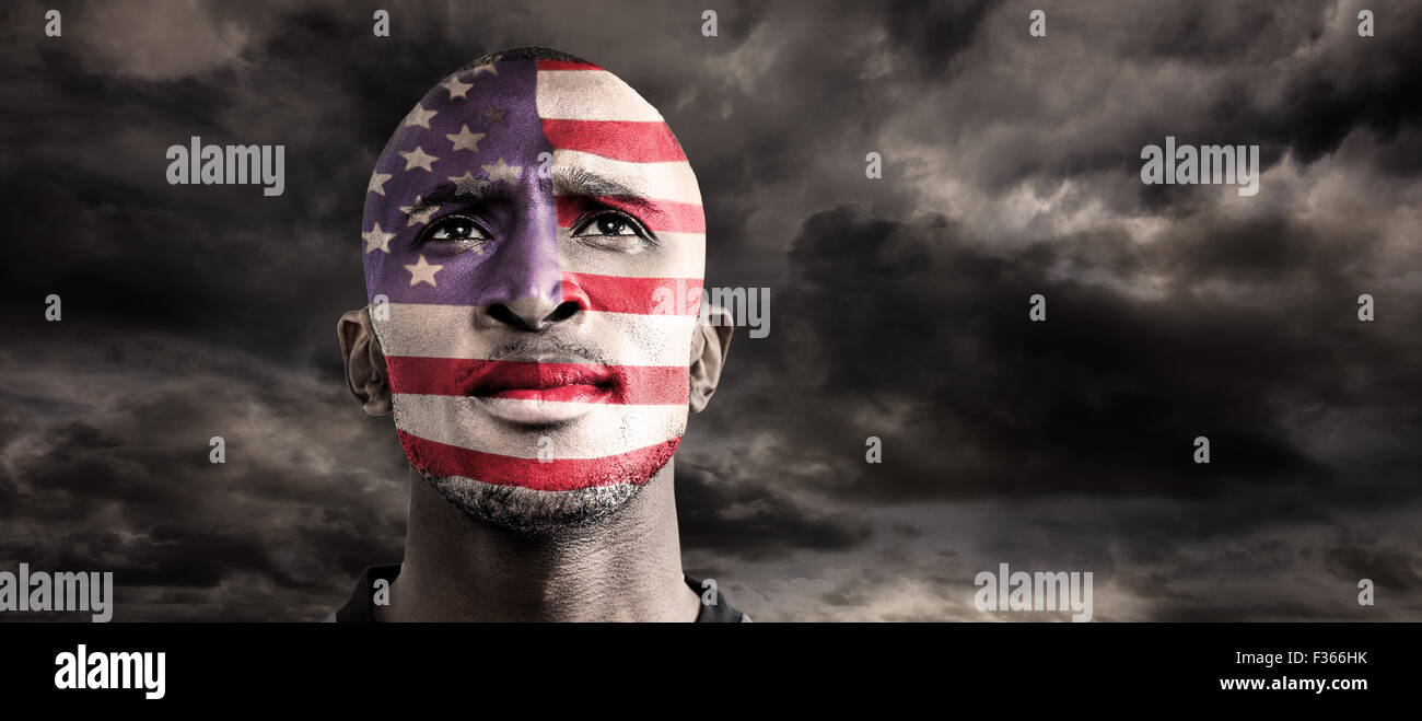 Composite image of usa rugby player Stock Photo - Alamy