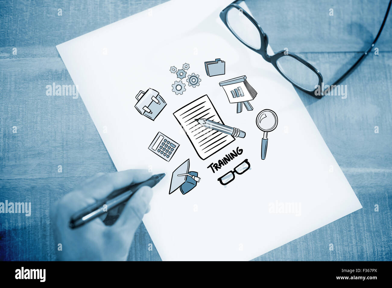 Office doodles hi-res stock photography and images - Alamy