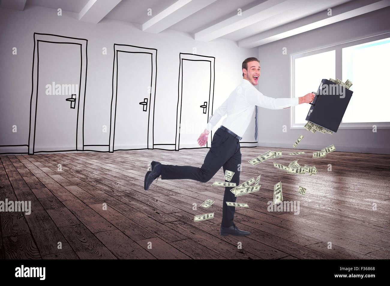 Running man light suit hi-res stock photography and images - Alamy