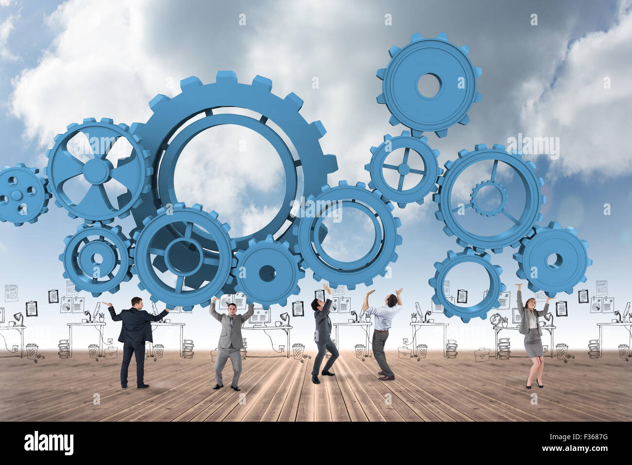 Supporting staff hi-res stock photography and images - Alamy