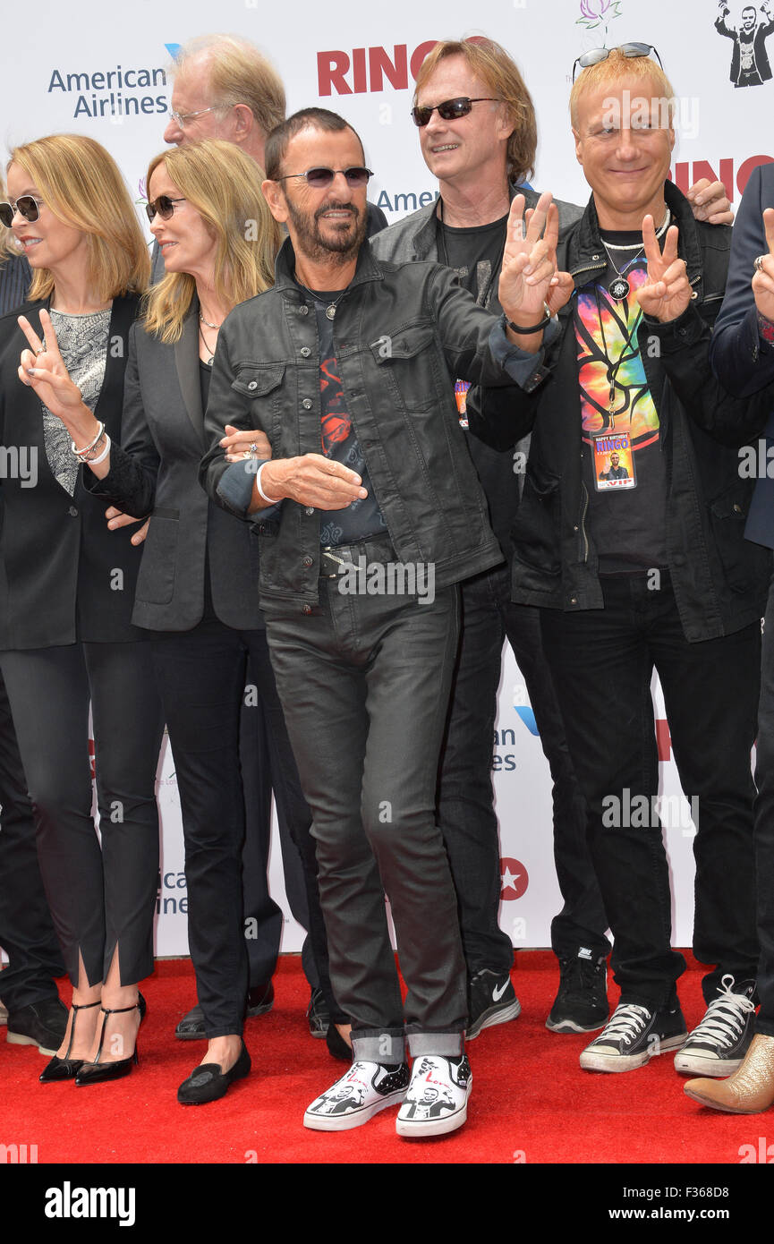 LOS ANGELES, CA - JULY 7, 2015: Ringo Starr & wife Barbara Bach ...