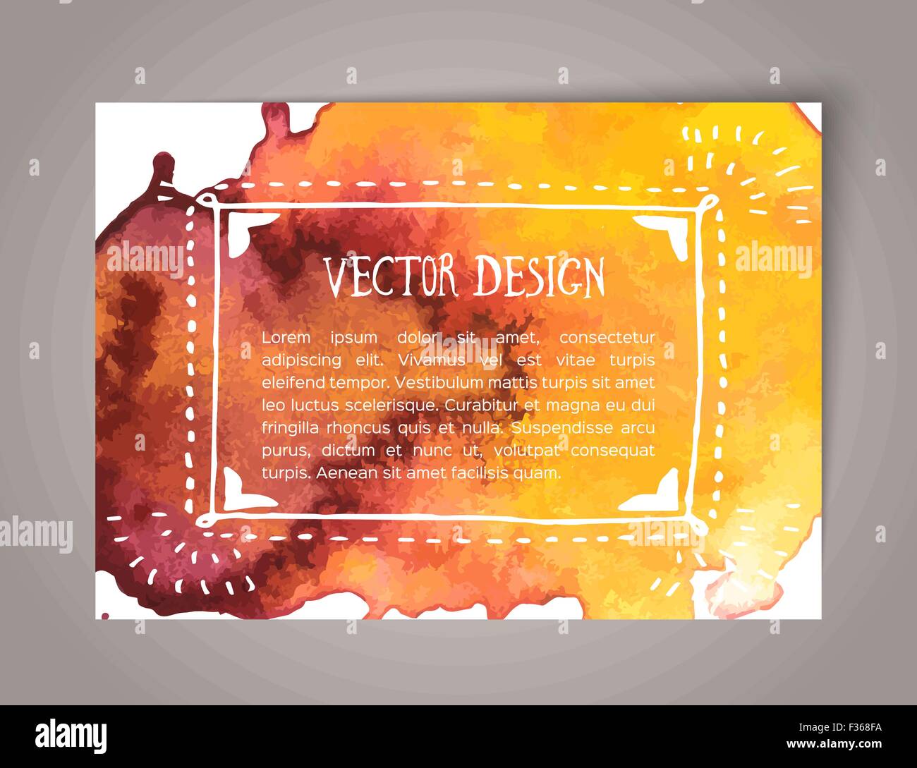 Hand drawn watercolor cards Stock Vector Image & Art - Alamy