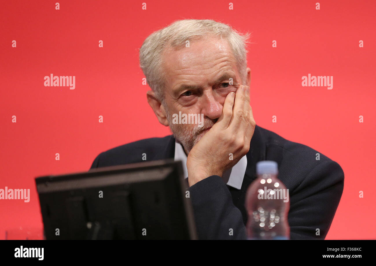 Brighton, UK. 30th September, 2015. Jeremy Corbyn Mp Labour Party ...