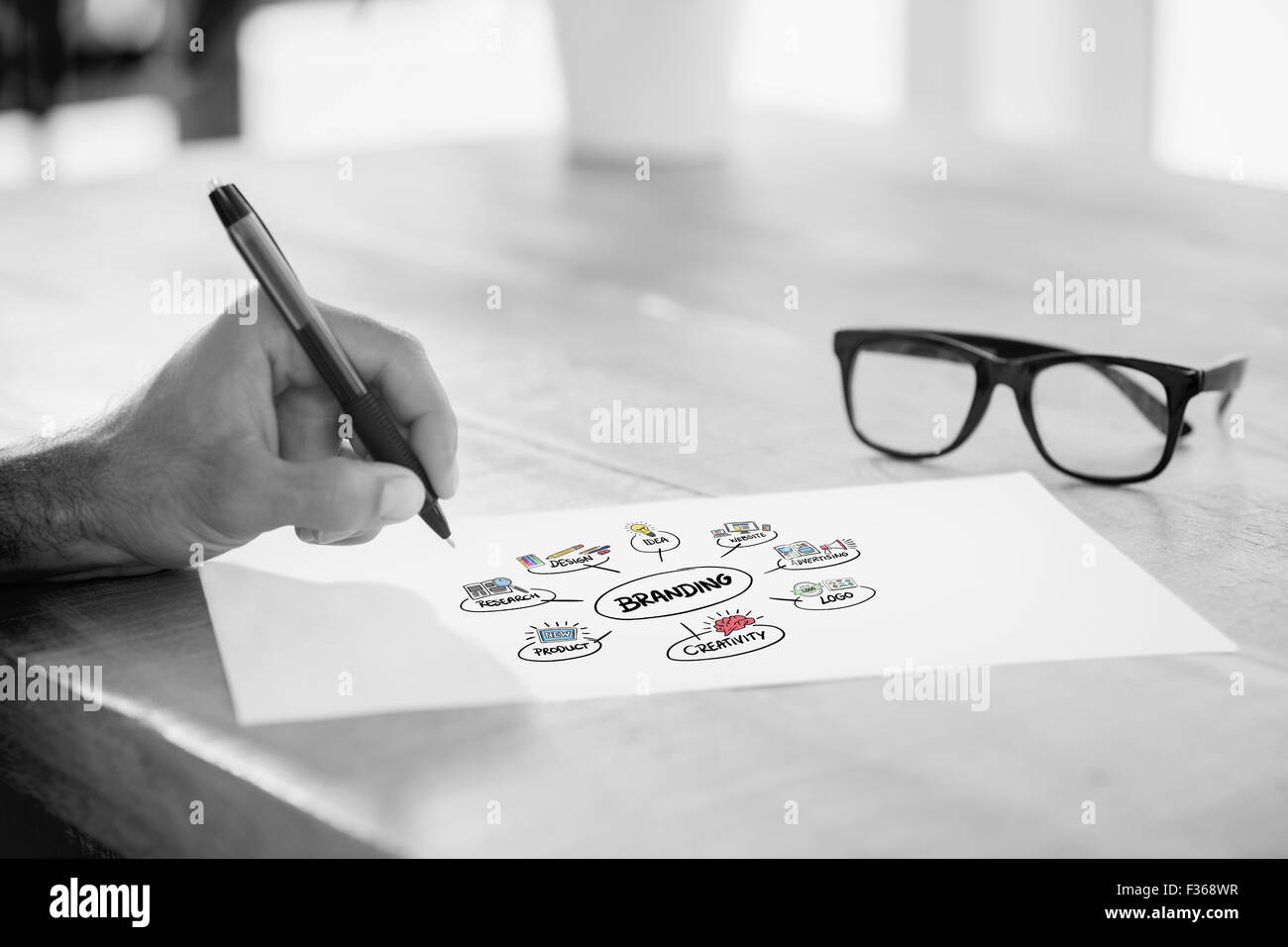 Hand writing logo hi-res stock photography and images - Alamy