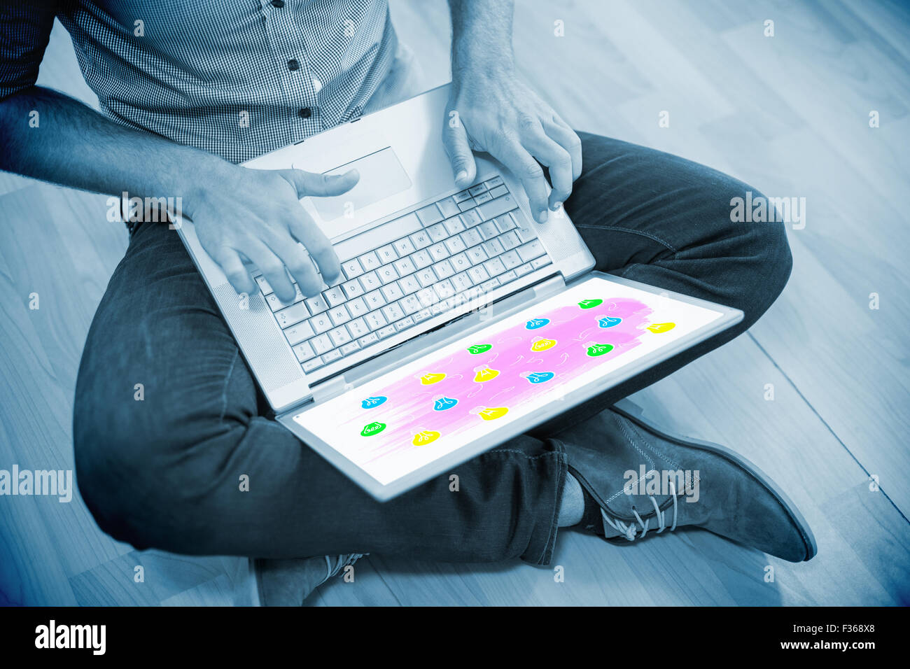 Composite image of light bulbs Stock Photo - Alamy