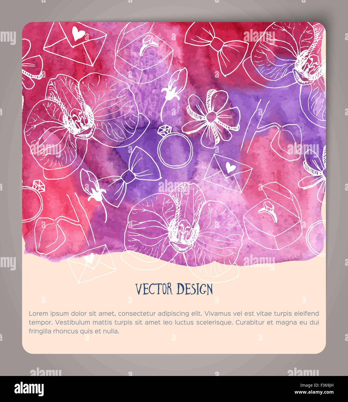 Hand drawn watercolor cards Stock Vector Image & Art - Alamy