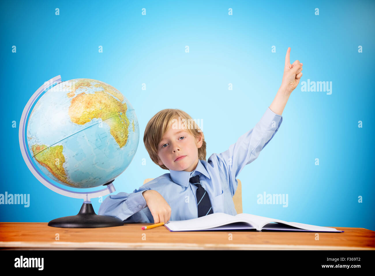 Child raising hand hi-res stock photography and images - Alamy