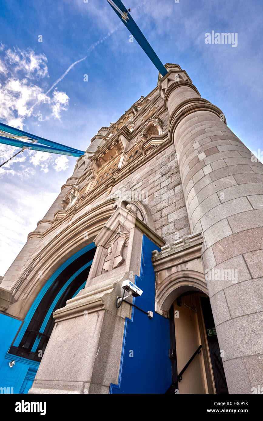 Tower Bridge (built 1886–1894) is a combined bascule and suspension ...