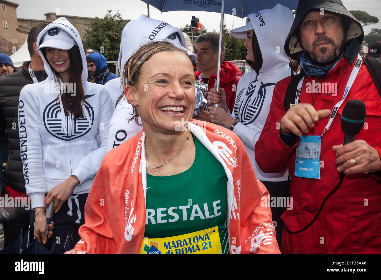Rome, Italy - March 22, 2015: DEBORAH TONIOLO, third place in the women ...