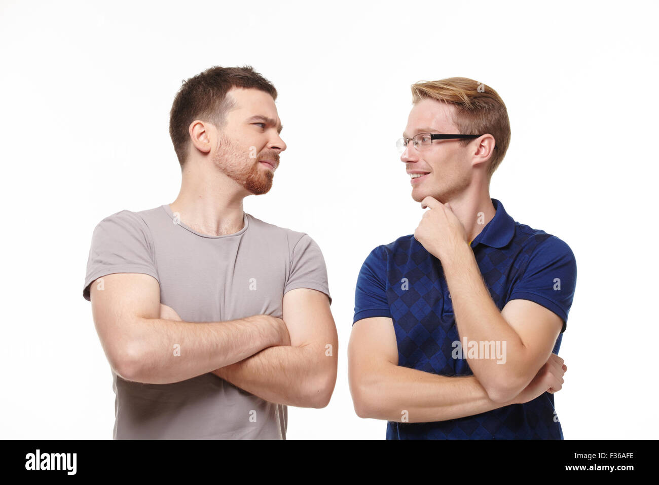 Two young people in a park talking hi-res stock photography and images ...