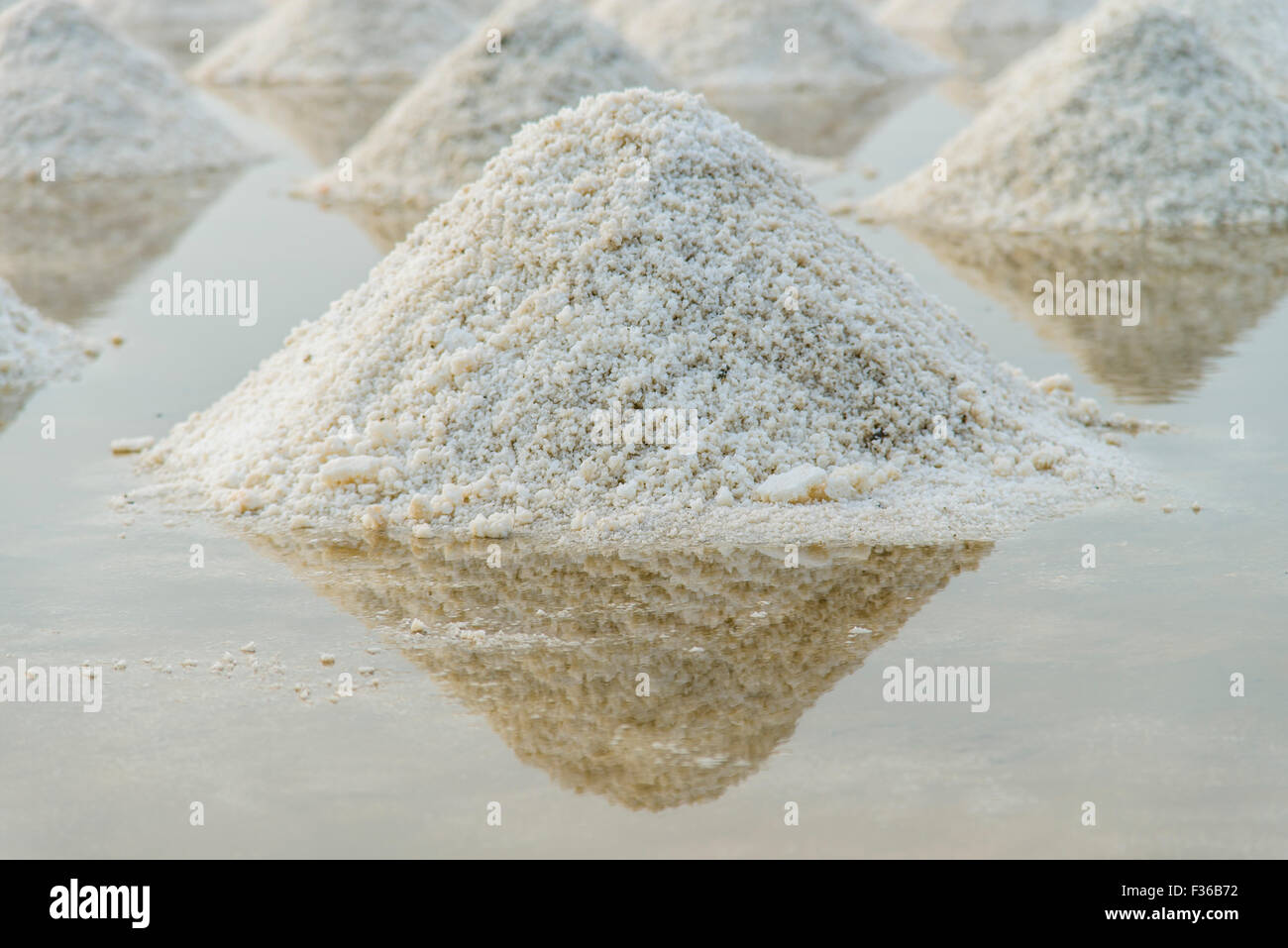 Pile of salt in the salt farm1 Stock Photo - Alamy