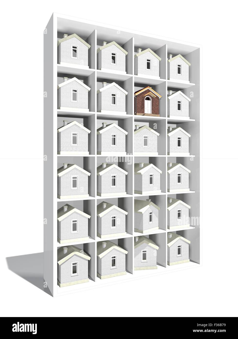House models on the rack for your choise Stock Photo - Alamy