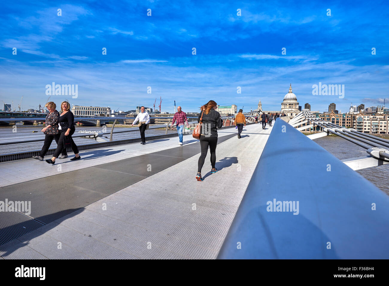 The London Millennium Footbridge, is a steel suspension bridge crossing ...
