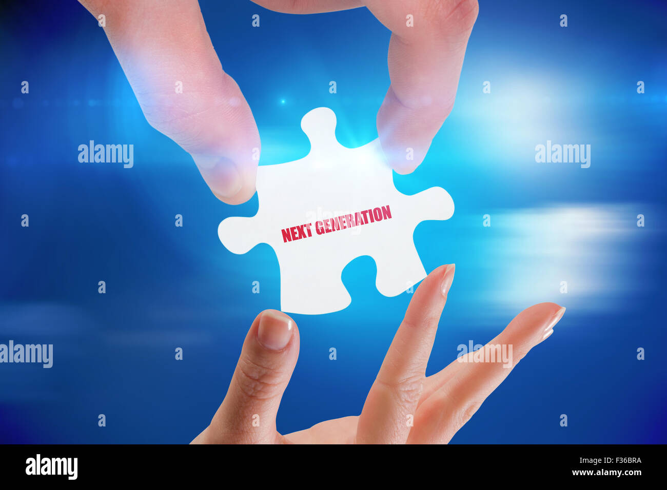 Next generation against bright blue sky with clouds Stock Photo - Alamy