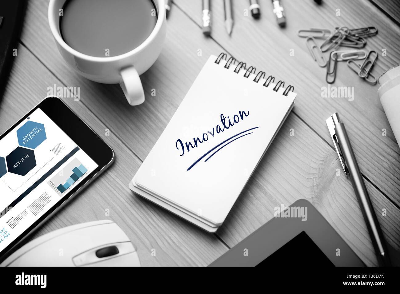 Innovation desk hi-res stock photography and images - Alamy