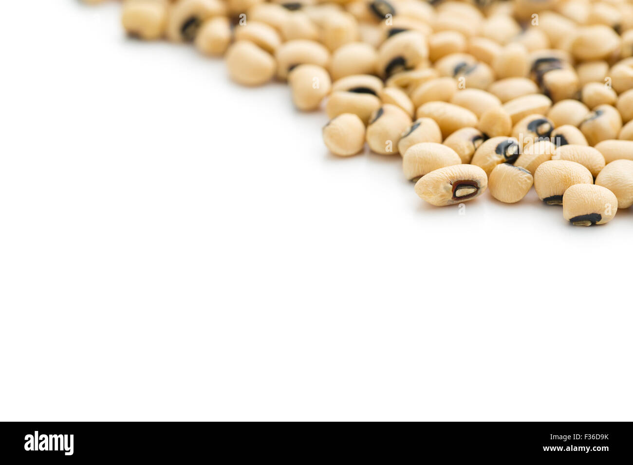 uncooked beans on white background Stock Photo - Alamy