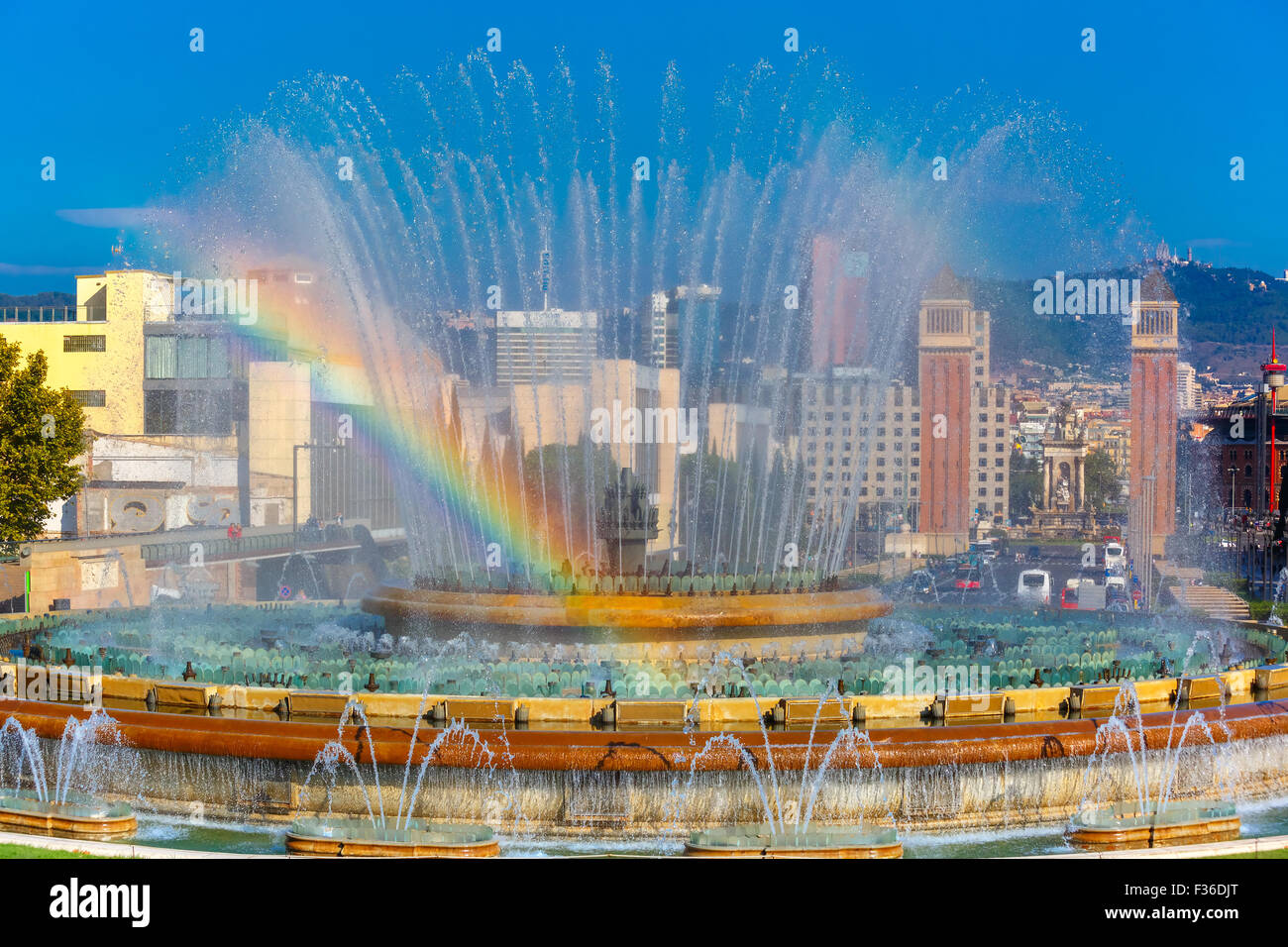Magic Fountain of Montjuic in Barcelona, Spain Stock Photo - Alamy