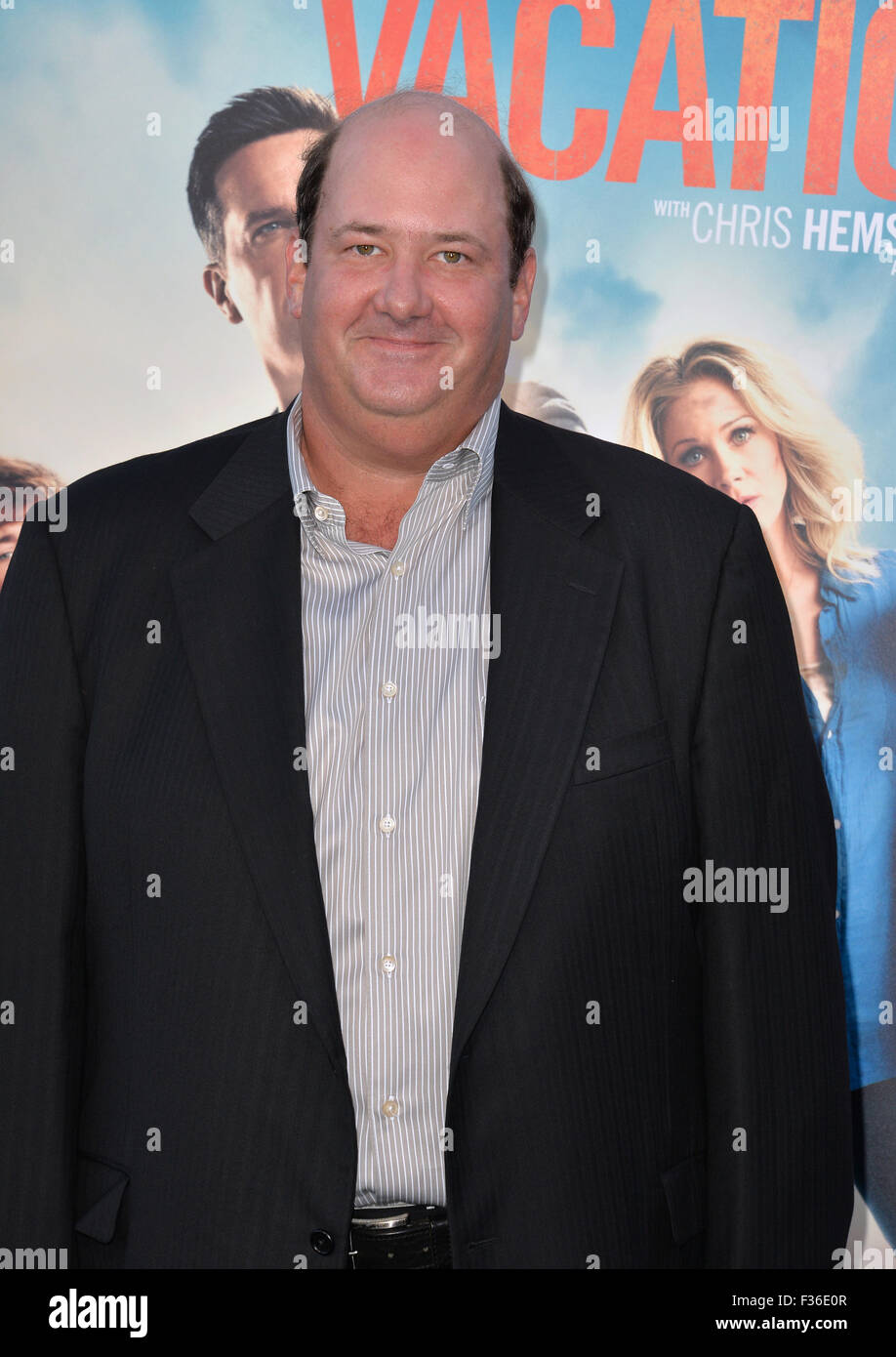 LOS ANGELES, CA - JULY 27, 2015: Brian Baumgartner at the premiere of ...
