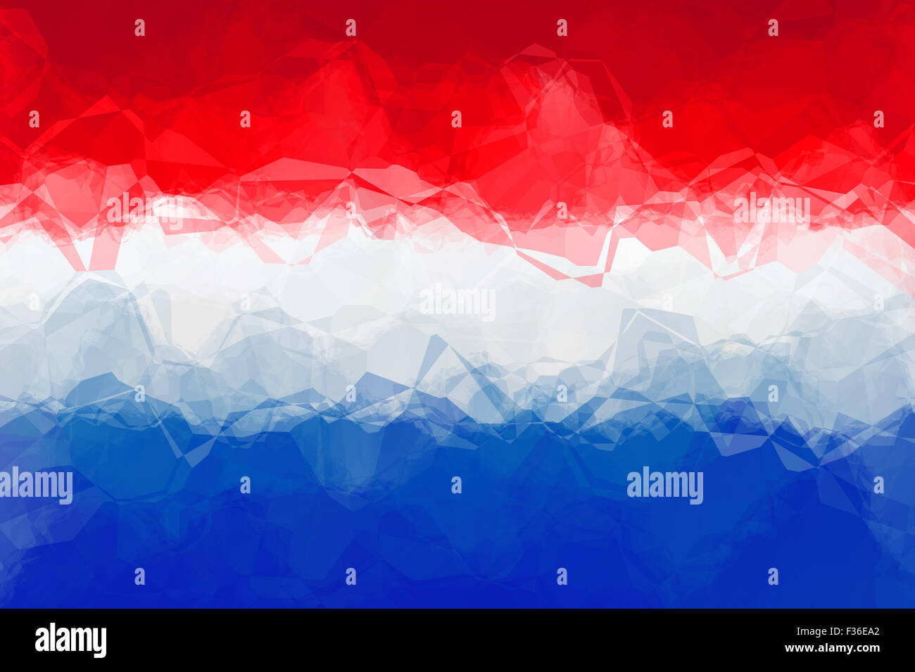 Dutch flag - triangular polygonal pattern Stock Photo - Alamy