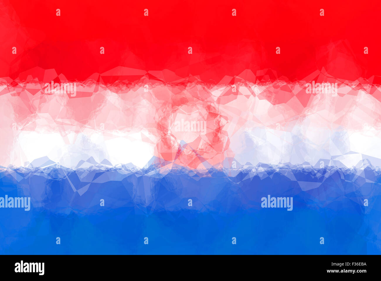 Paraguay flag - triangular polygonal pattern Stock Photo - Alamy