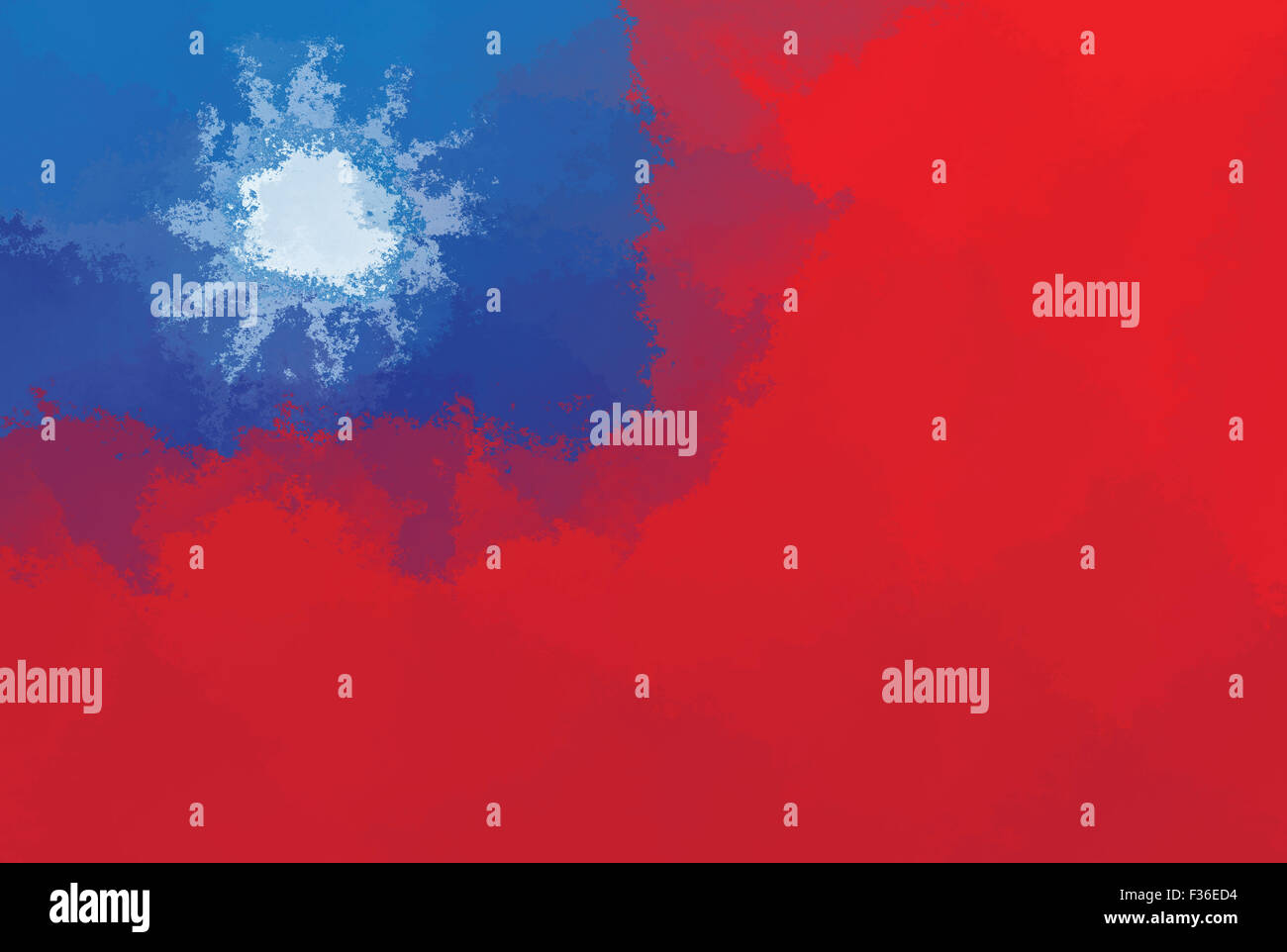 Taiwan flag - grunge design pattern Stock Photo - Alamy