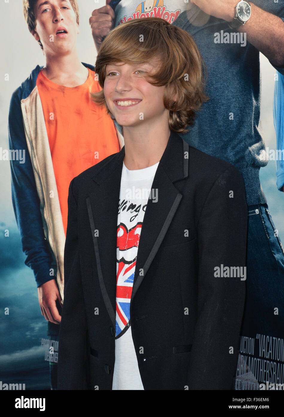 LOS ANGELES, CA - JULY 27, 2015: Steele Stebbins at the premiere of his ...